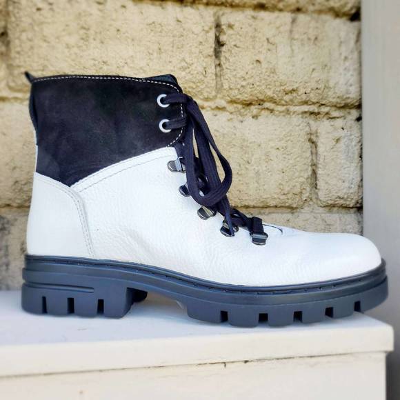 Eric Michael | Shoes | New Eric Michael Womens Kai Boot In Whiteblack ...